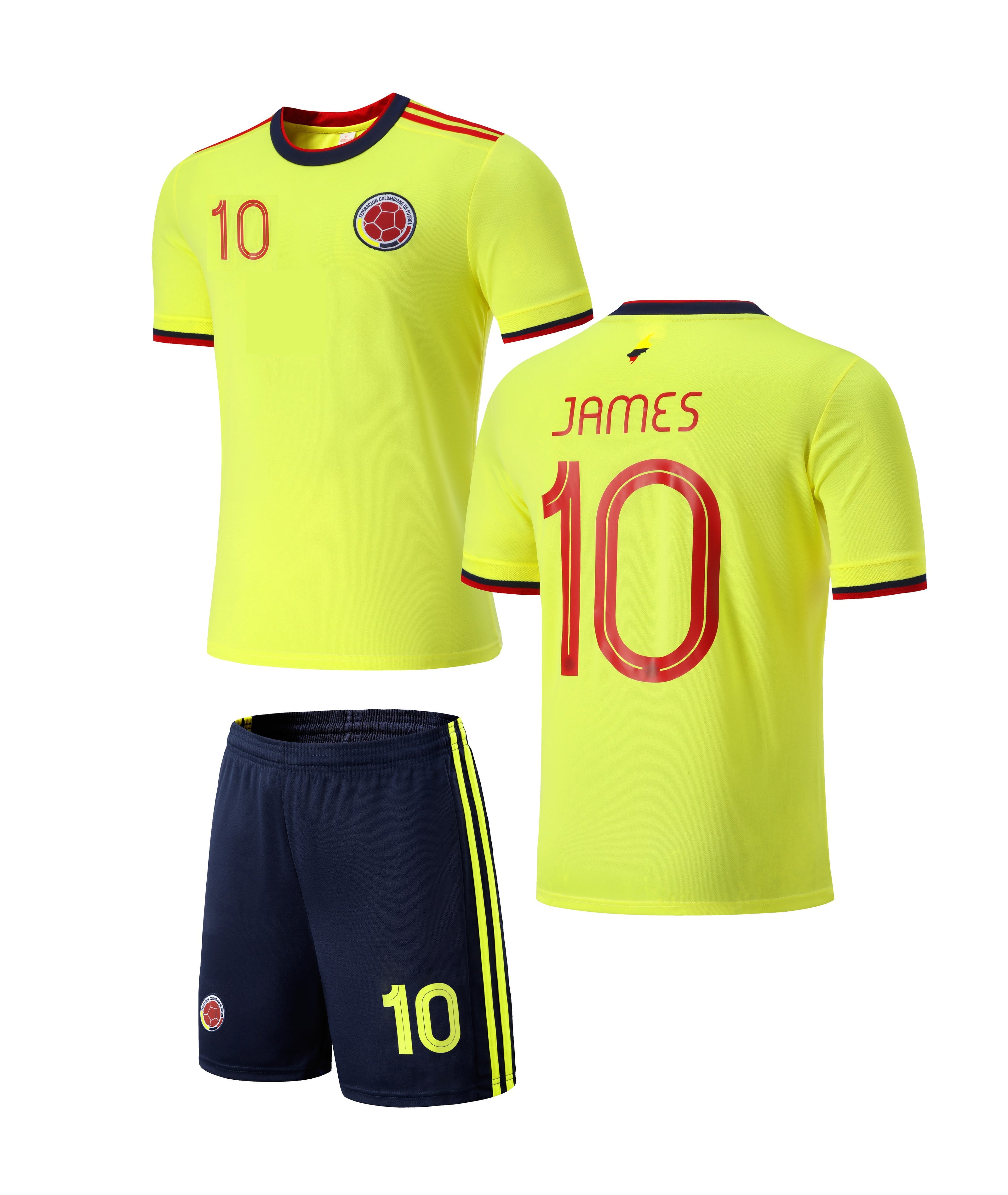 Football Jersey Colombia 2021 James number#10 (Colombian / soccer shir